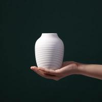 China Nordic Ceramic Flower Vase 14.5x21.5cm White Modern Home Decorative Plant Pot for sale