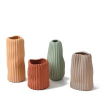 China Modern Morandi Matt Glaze Ceramic Vase 30cm for Home Decor Wedding Table Flower Arrangement for sale