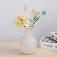 China Nordic Ceramic Flower Vase 28x28x12 cm Modern Minimalist Dried Flower Pot for Home Living Room Desktop Decor for sale