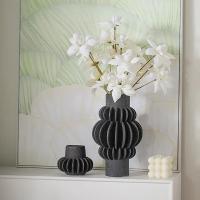China Handmade Ceramic Vase Nordic Style Modern Home Decor Table Top Ornament White Rustic Flower Vase 200 Units MOQ for sale