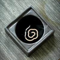China Ceramic Buddha Head Incense Stick Holder 8.2x14cm Black Sandalwood Burner for Home Temple for sale