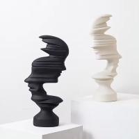 China Modern Abstract Art Tornado Resin Sculpture Home Decor Ornament 23x10.5x49cm for sale