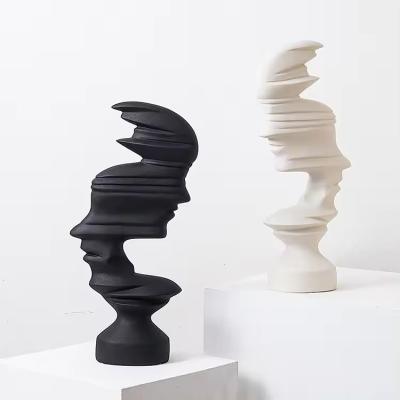 China Modern Abstract Art Tornado Resin Sculpture Home Decor Ornament 23x10.5x49cm for sale