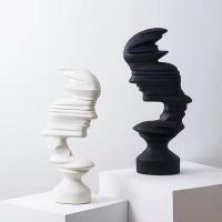 China Modern Abstract Art Tornado Resin Sculpture Home Decor Ornament 23x10.5x49cm for sale