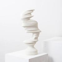 China Modern Abstract Art Tornado Resin Sculpture Home Decor Ornament 23x10.5x49cm for sale