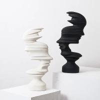 China Modern Abstract Art Tornado Resin Sculpture Home Decor Ornament 23x10.5x49cm for sale