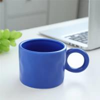 China Nordic Style Big Ear Ceramic Mug Breakfast Coffee Cup Simple Fat Cup Home Cup for sale