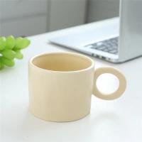 China Nordic Style Big Ear Ceramic Mug Breakfast Coffee Cup Simple Fat Cup Home Cup for sale