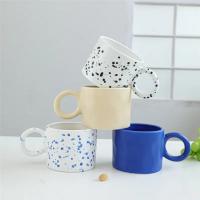 China Nordic Style Big Ear Ceramic Mug Breakfast Coffee Cup Simple Fat Cup Home Cup for sale
