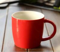 China 8oz 16oz Large Capacity Ceramic Coffee Mug Laser Engraving Custom Logo Black Matte for sale