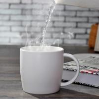 China 8oz 16oz Large Capacity Ceramic Coffee Mug Laser Engraving Custom Logo Black Matte for sale