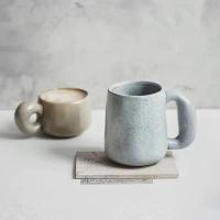 China Retro Creative Big Ear Ceramic Mug 300ml 600ml Nordic INS Style Coffee Cup Large Capacity Afternoon Tea Cup for sale