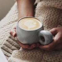 China Retro Creative Big Ear Ceramic Mug 300ml 600ml Nordic INS Style Coffee Cup Large Capacity Afternoon Tea Cup for sale