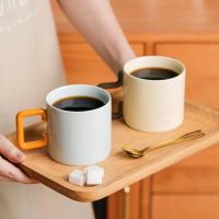 China 330ml Ceramic Irregular Handle Mug Beer Soda Iced Tea Drinking Cup Coffee Milk Cocoa for sale