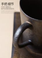 China Vintage Ceramic Coffee Cup Saucer Set 16.9cm Japanese Style European Luxury Home Breakfast Mug for sale