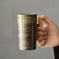 China Japanese Handmade Retro Creative Pastoral Coffee Cup 7.4 oz for sale