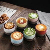 China Japanese Ceramic Coffee Cup 135ml Thick Pottery Colorful Single Cup Wholesale Classic Design for sale