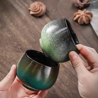 China 180ml Ceramic Kiln Coffee Cup Kung Fu Tea Set Classic Design 6 Colors Wholesale for sale