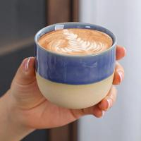 China Ceramic Coffee Mug Japanese Style Tea Cup Set 250ml Custom Logo Minimalist Design for sale