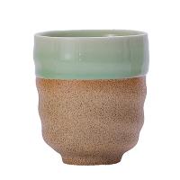 China Celadon Ceramic Coffee Cup 270ml Porcelain Mug with Custom Logo Minimalist Design for sale