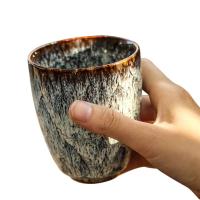 China 250ml Ceramic Yerba Mate Cup Japanese Style Arabic Coffee Cup Clay Tea Cup 7.7x9.2cm for sale