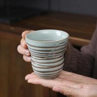 China Ceramic Arabic Coffee Cup 150ml Espresso Tea Cup Set Minimalist Design Custom Logo for sale