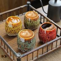 China 170ml Chinese Kung Fu Tea Cup Set Japanese Style Ceramic Clay Tea Service Espresso Coffee Cup 7x7.5cm for sale