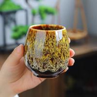 China 170ml Chinese Kung Fu Tea Cup Set Japanese Style Ceramic Clay Tea Service Espresso Coffee Cup 7x7.5cm for sale