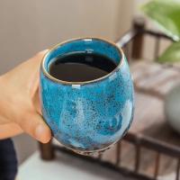 China 170ml Chinese Kung Fu Tea Cup Set Japanese Style Ceramic Clay Tea Service Espresso Coffee Cup 7x7.5cm for sale