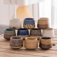 China Creative Japanese Cups Tea Cup Coarse Handmade Pottery Tea Cup for sale
