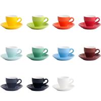 China 80ml Ceramic Espresso Cup Set Modern European Coffee Cup 2.7oz for sale