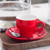 China 80ml Ceramic Espresso Cup Set Modern European Coffee Cup 2.7oz for sale