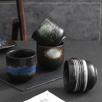 China 200ml Ceramic Japanese Teacup Set Vintage Kung Fu Coffee Cup Wholesale 7x7.5cm for sale
