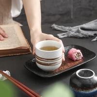 China 200ml Ceramic Japanese Teacup Set Vintage Kung Fu Coffee Cup Wholesale 7x7.5cm for sale