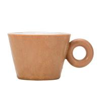 China 200ml Ceramic Latte Cup Vintage Coffee Mug Reusable Drinkware for Cafes and Hotels for sale