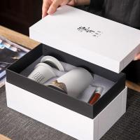 China Handmade Ceramic Mug 350ml Japanese Style Tea Coffee Cup with Lid and Infuser for sale