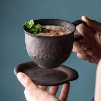 China Vintage Ceramic Coffee Mug 240ml Rustic Tumbler Cup for Tea Milk Water Home Office Drinkware Bulk for sale