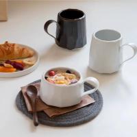 China Handmade Japanese Retro Ceramic Coffee Mug 220ml Stoneware Cup for Home Office for sale