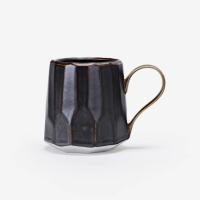 China Handmade Japanese Retro Ceramic Coffee Mug 220ml Stoneware Cup for Home Office for sale