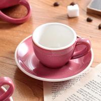 China Porcelain Espresso Cup and Saucer Set 75ml 250ml 350ml Nordic Style Coffee Mug for sale