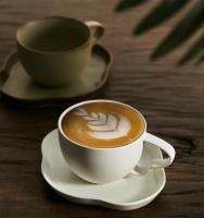 China Wholesale Retro Stoneware Mug Set Japanese Style Handmade White Ceramic Coffee Cup 250ml with Saucer for sale