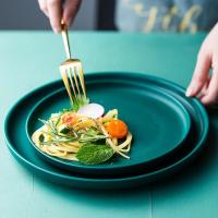 China Ceramic Western Tableware Pizza Dish Dinnerware Dessert Plate Sets of 3 Kitchen Restaurant Plates Ceramic Dinner for sale