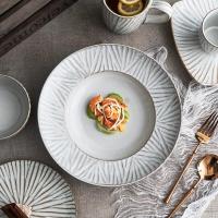 China Nordic style Ceramic tableware set Creativity salad plates dinner dishes for restaurant ceramic dinnerware sets for sale