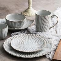 China Nordic style Ceramic tableware set Creativity salad plates dinner dishes for restaurant ceramic dinnerware sets for sale