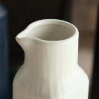 China White Ceramic Oil and Vinegar Soy Sauce Bottle 270ml Seasoning Jar Kitchen Condiment Pot for sale