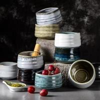 China Handmade Japanese Temmoku Glaze Matcha Bowl Set Ceramic 630ml 11.5cm Traditional Tea Chawan for sale
