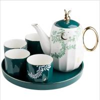 China Ceramic Coffee Tea Cup Set 30x30x25 cm Porcelain Afternoon Tea Set for Home Restaurant for sale