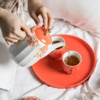 China Ceramic Coffee Tea Cup Set 30x30x25 cm Porcelain Afternoon Tea Set for Home Restaurant for sale