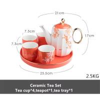 China Ceramic Coffee Tea Cup Set 30x30x25 cm Porcelain Afternoon Tea Set for Home Restaurant for sale
