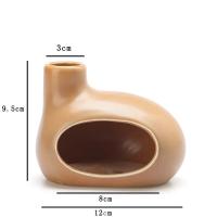 China Ceramic Palo Santo Holder 12x9.5 cm Smudging Stick Incense Burner for Home Decoration for sale